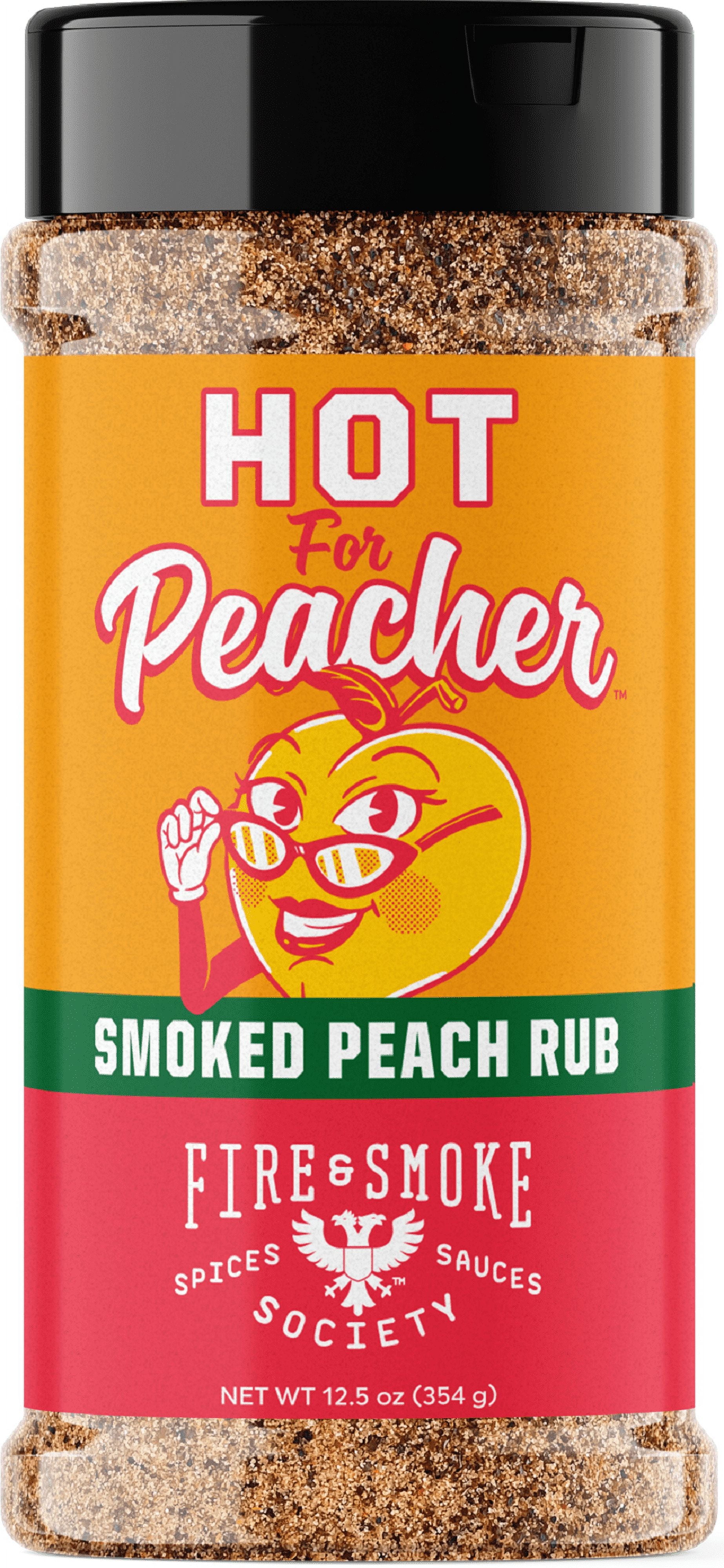 Fire & Smoke Society Hot for Peacher BBQ Seasoning Rub 12.5 Oz Smoked ...