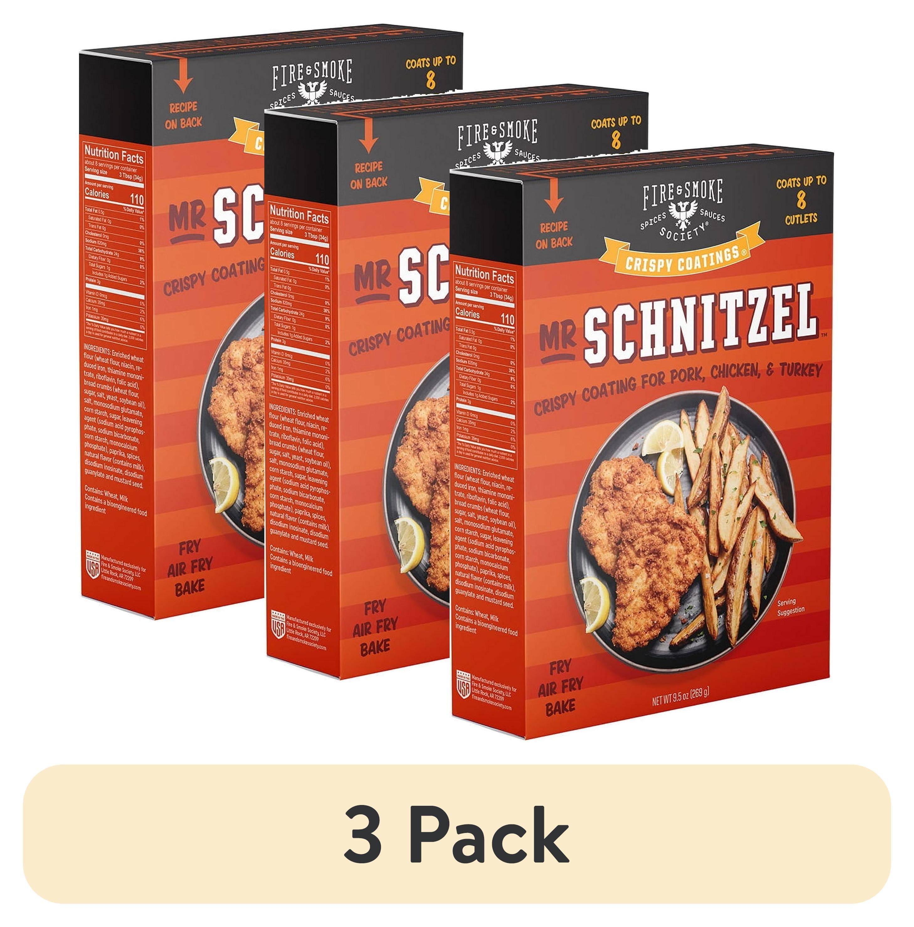 (3 pack) Fire & Smoke Society Mr. Schnitzel Crispy Coating Fry Mix ...