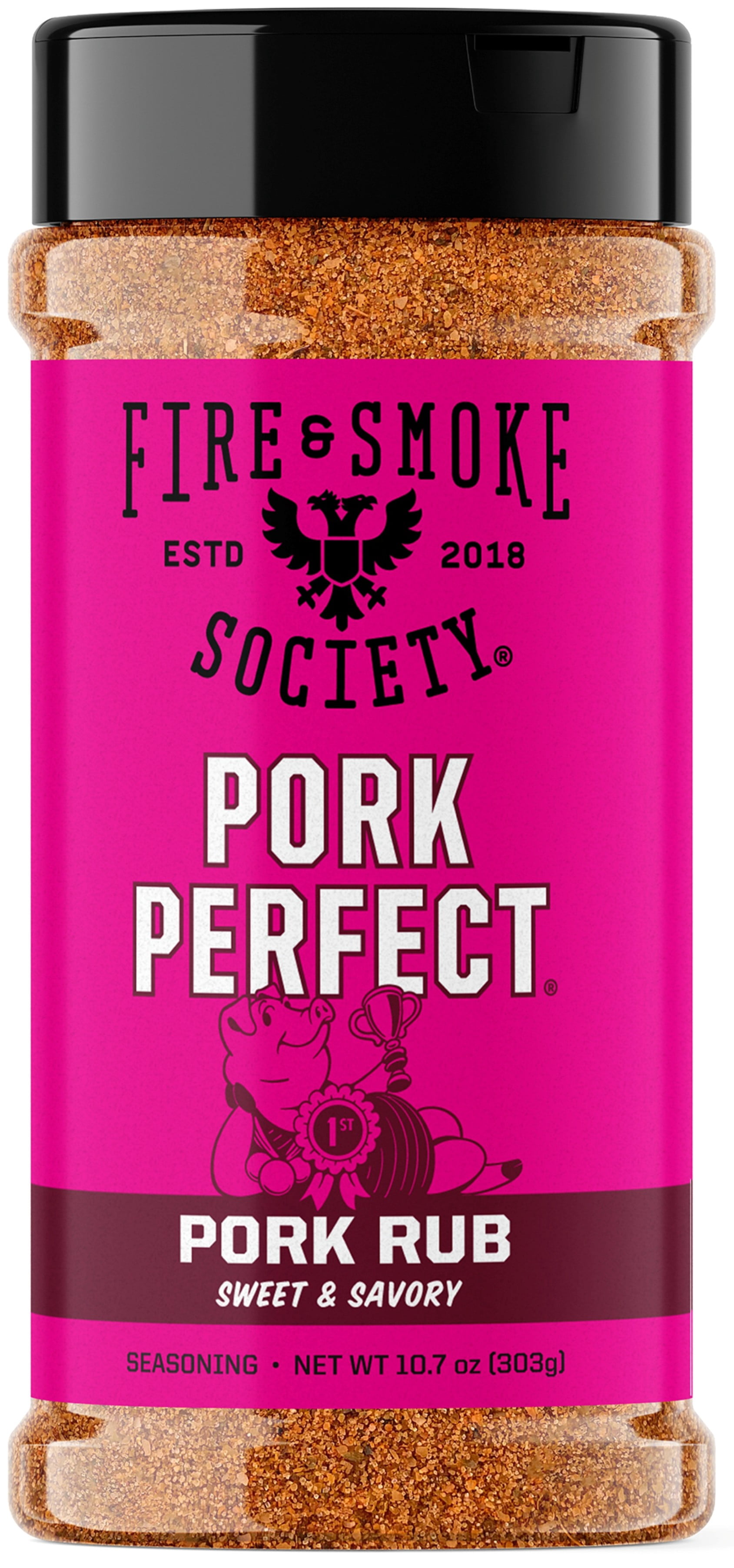 Fire & Smoke Society Pork Perfect Spice Blend, BBQ Seasoning, 10.7 ...