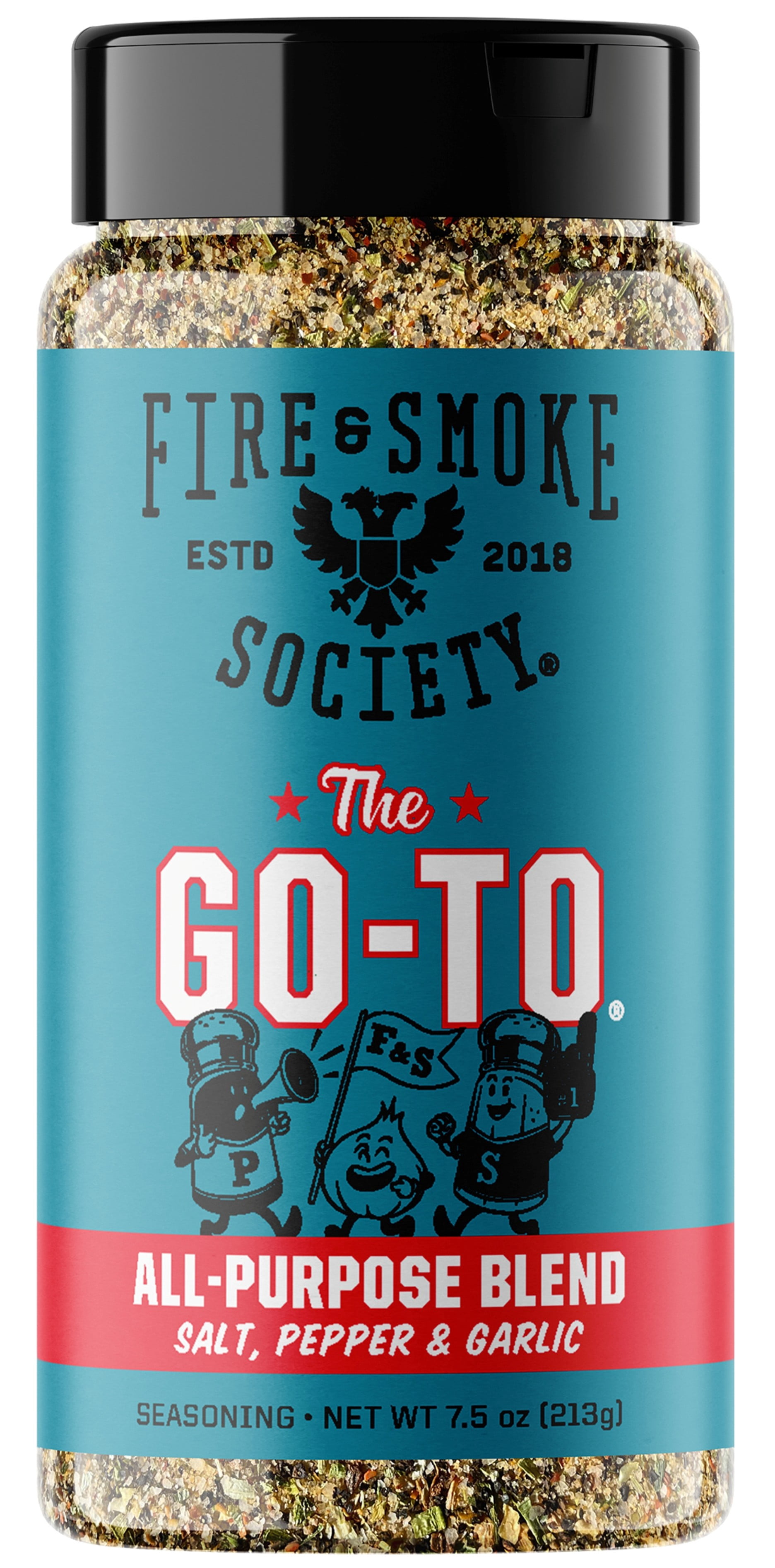Fire & Smoke Society The Go-To All Purpose Seasoning, 7.5 oz - Walmart.com