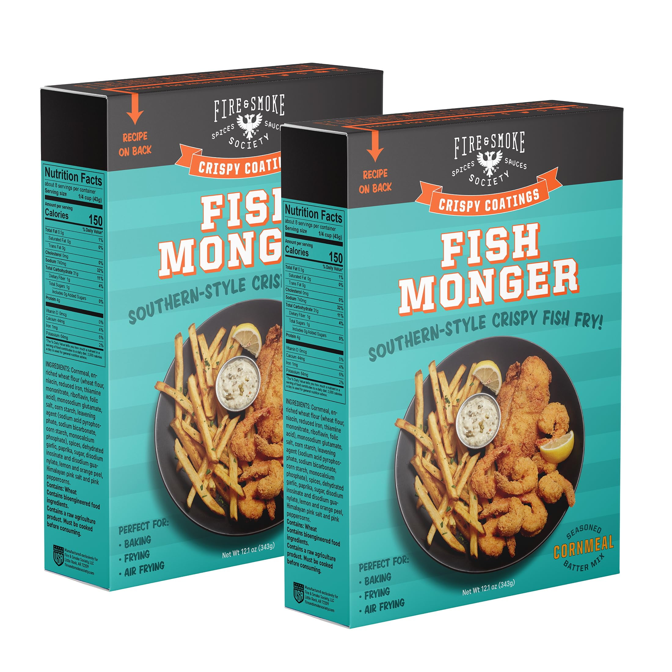 Fire & Smoke Society YPF5 Fish Monger Fish Fry Seasoning Mix | Fish ...