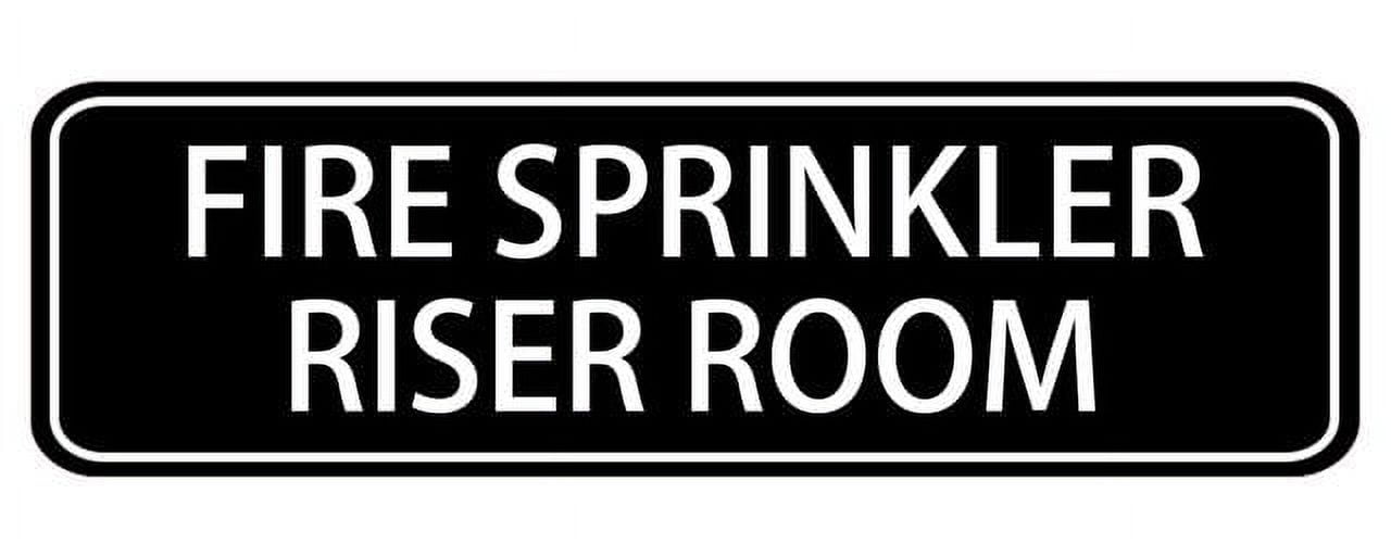 Fire Sprinkler Riser Room Acrylic Sign For Office Door Wall Home And ...