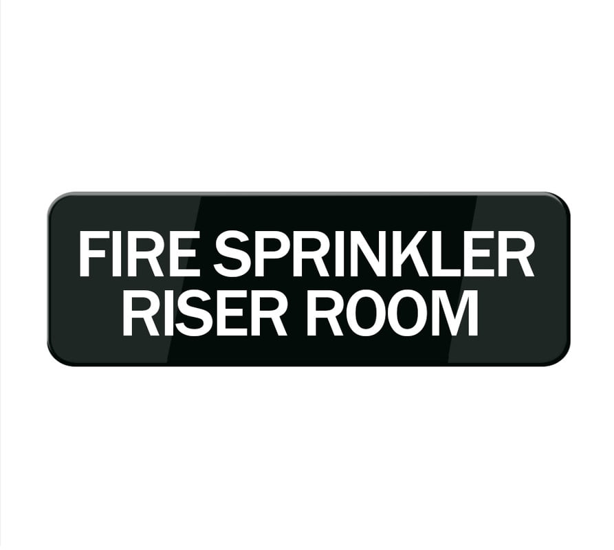 Fire Sprinkler Riser Room Sign For House/Office,Signs For Home,Thick ...