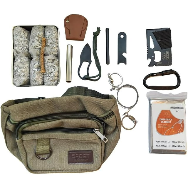 Fire Starter 6 Bag Magnesium Survival Gear First Aid Kit and Emergency ...