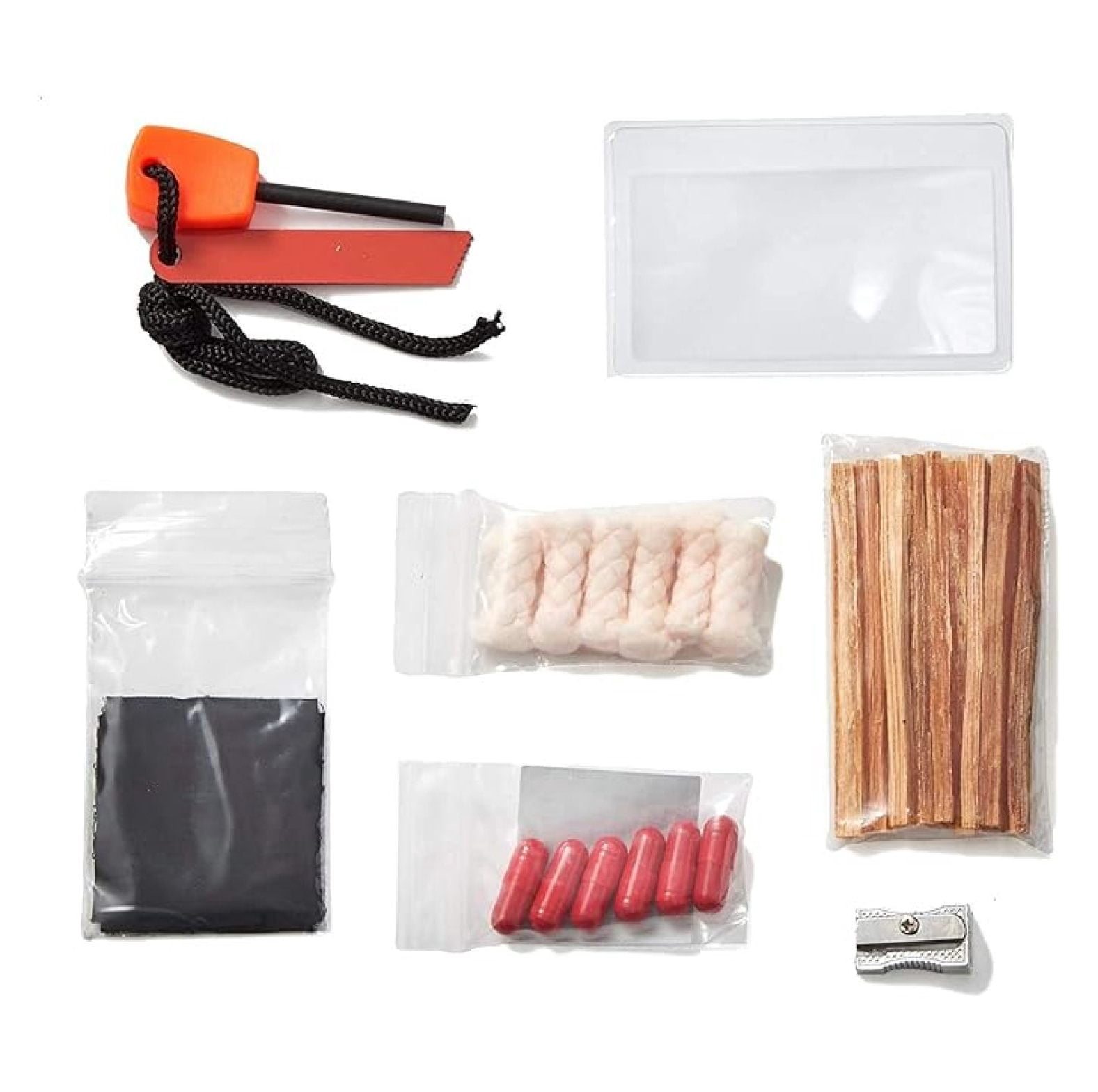Fire Starter Kit, 21 Piece Survival Kit for Camping - Walmart.com