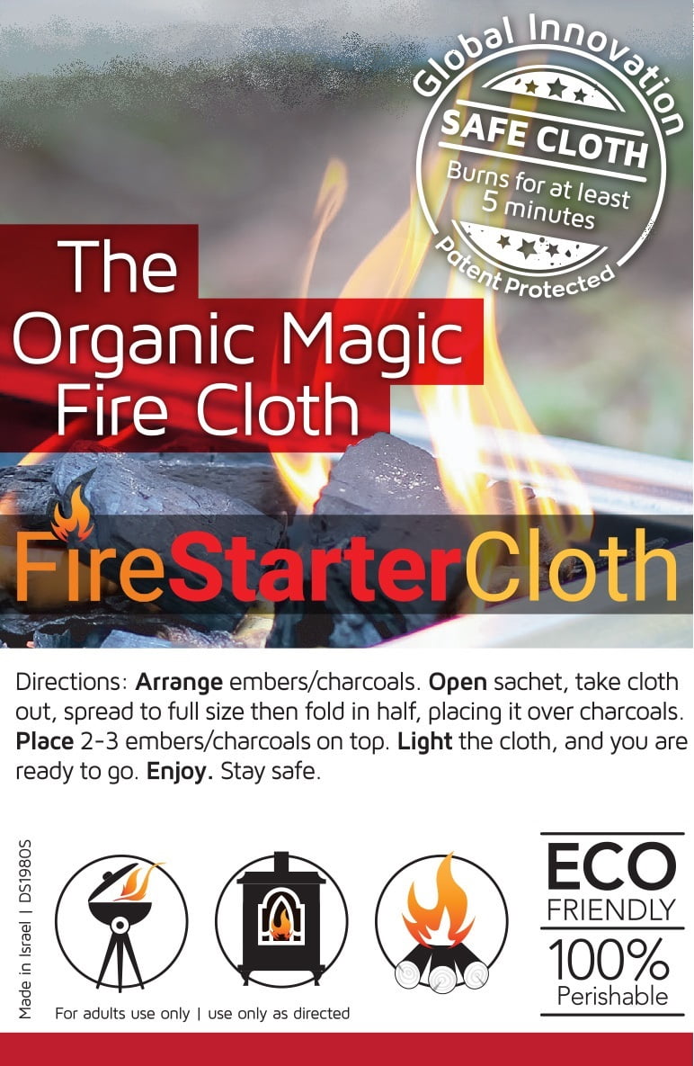 Fire Starter Organic Cloth-24 PACK - Walmart.com