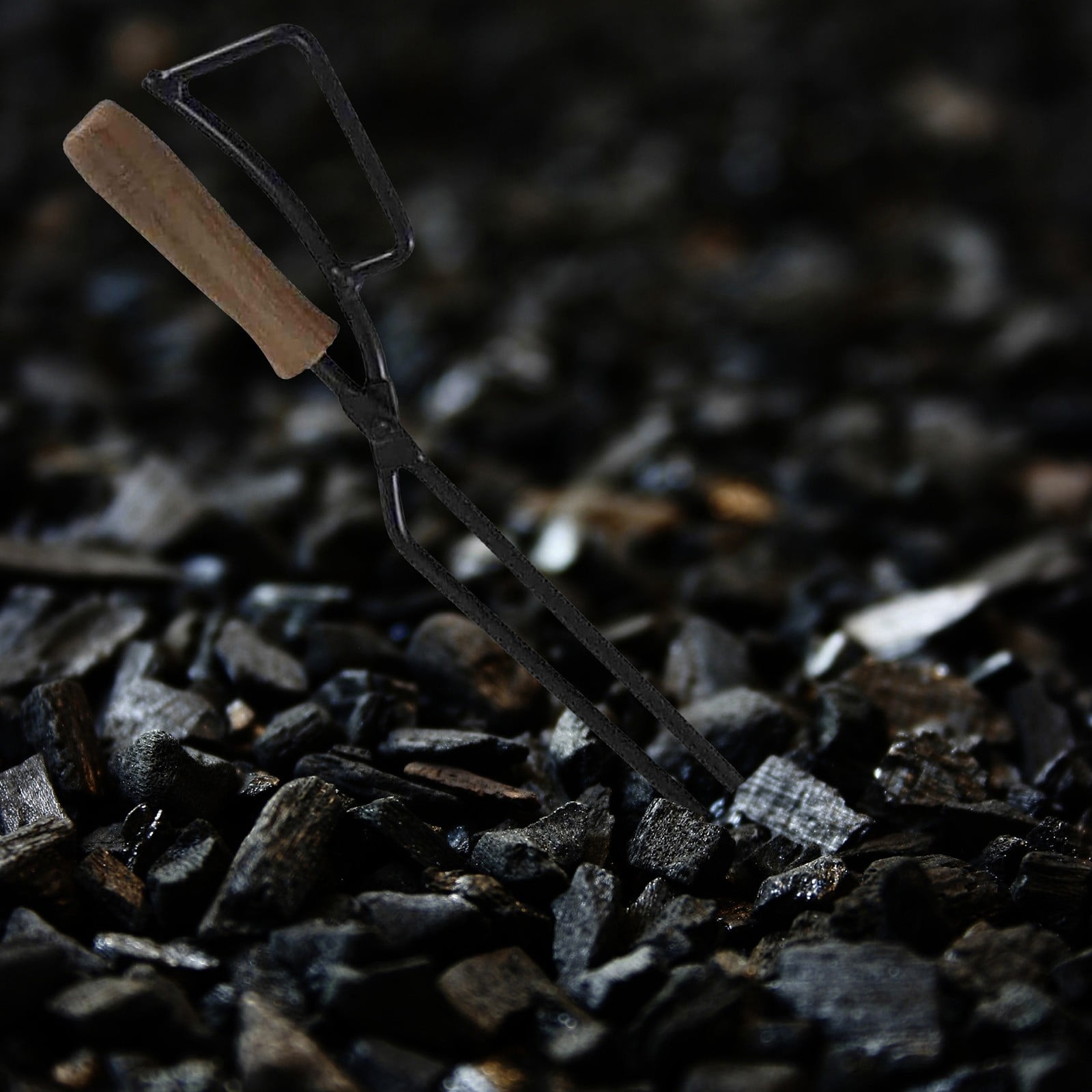 Fire Tongs Firewood Grabber Tool with Scissor Shape Serrated, Log Claw ...