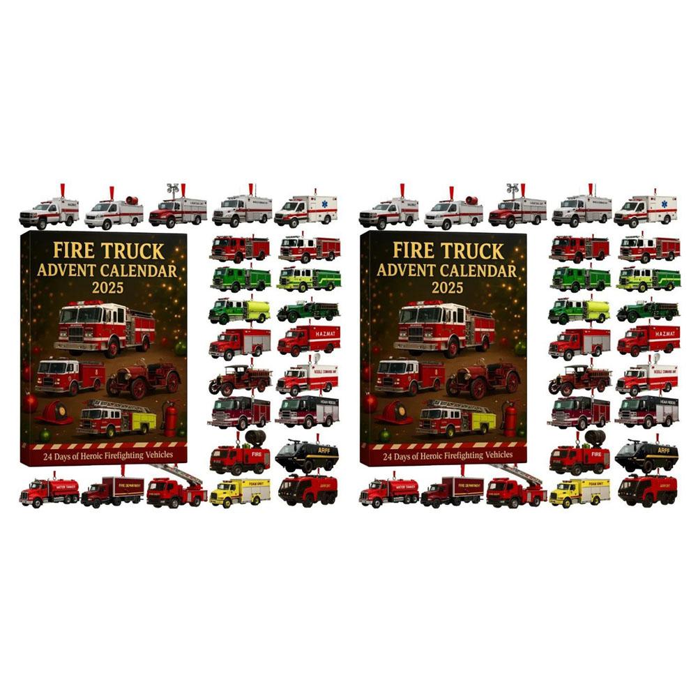 Fire Truck Advent Calendar 2025, 24 Days of Christmas Advent Calendar ...