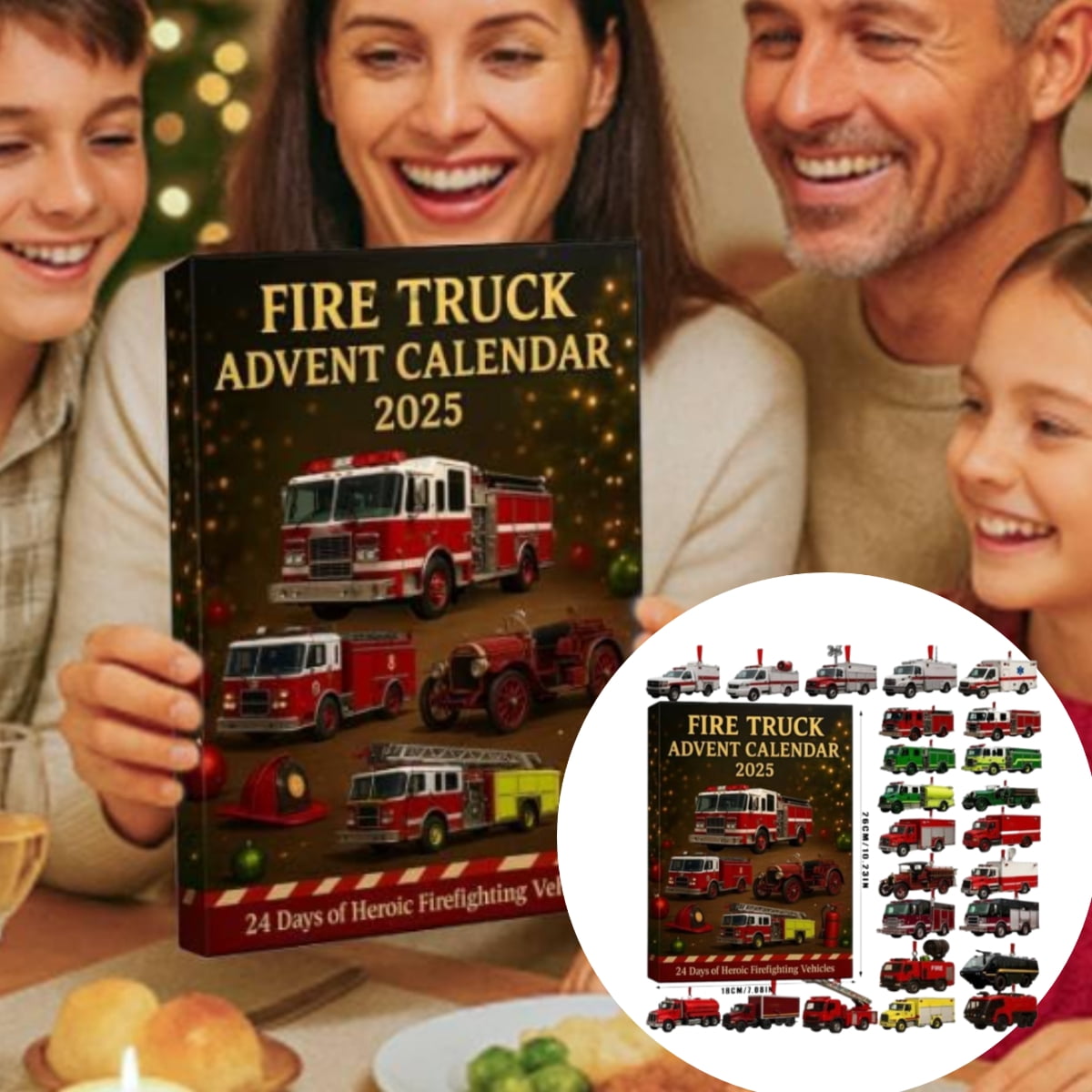 Fire Truck Advent Calendar 2025, 24 Days Of Christmas Heroic ...