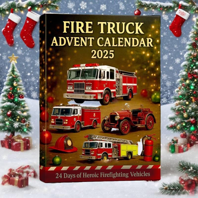 Fire Truck Advent Calendar 2025 - 24 Days of Heroic Firefighting ...