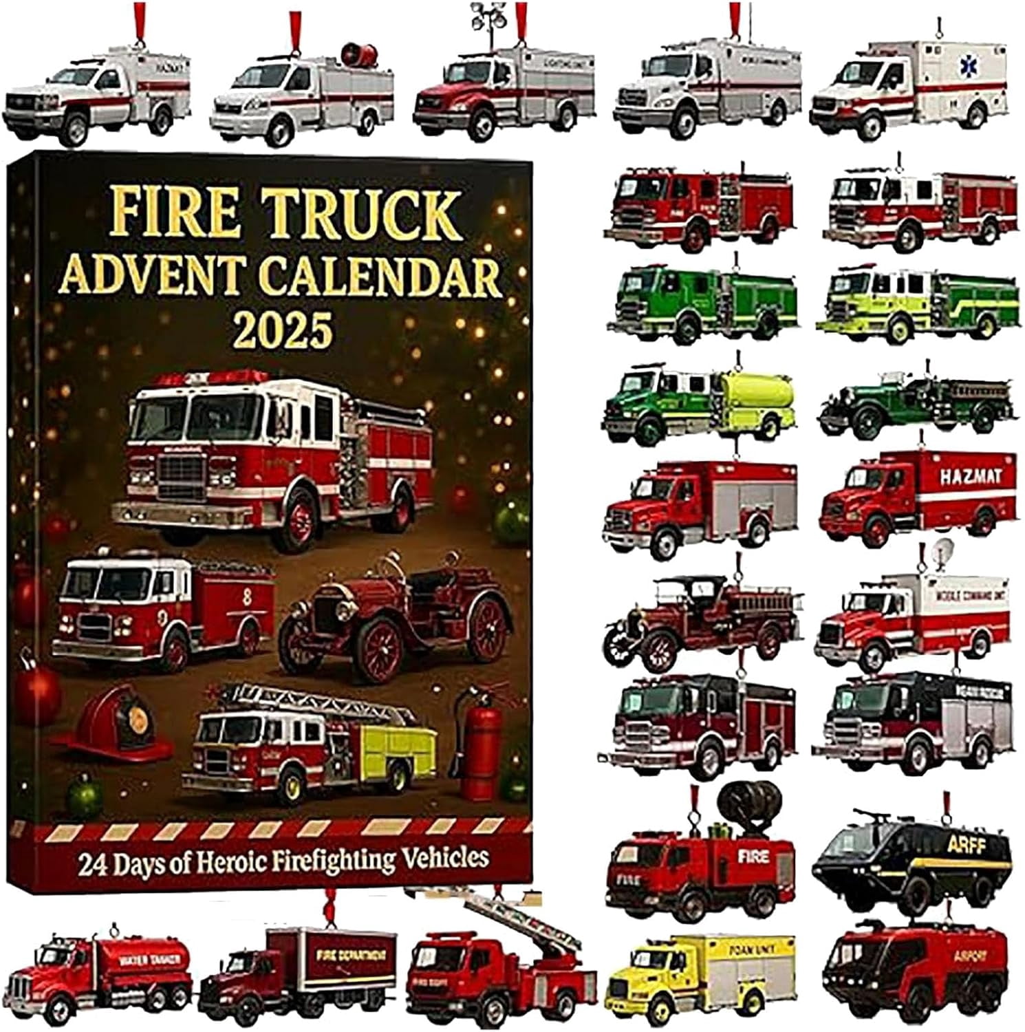 Fire Truck Advent Calendar, Firetruck Advent Calendar, Fire Truck ...