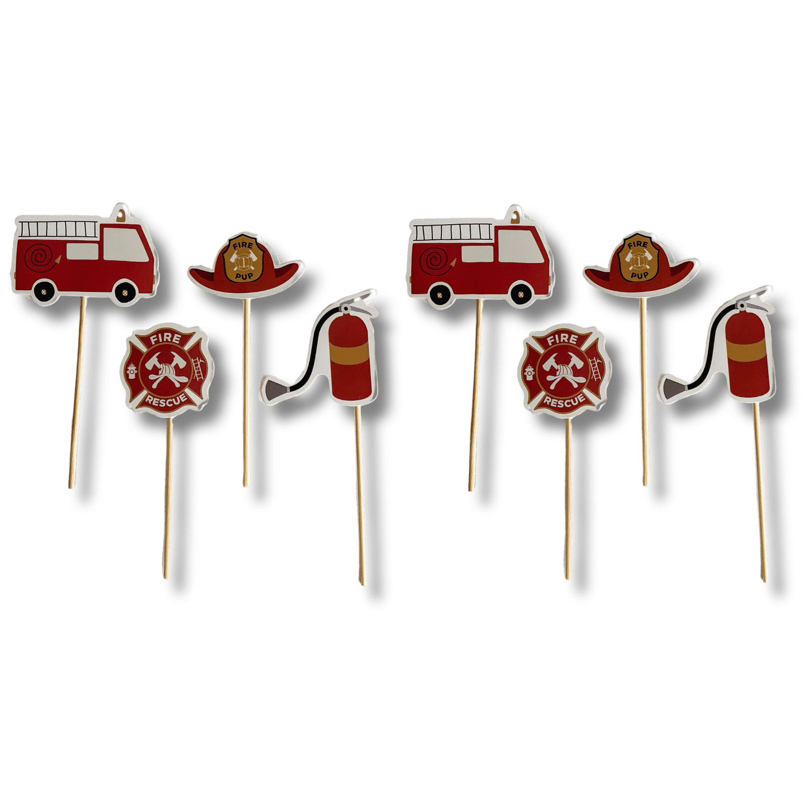 Fire Truck Toppers (8 Count) - Walmart.com
