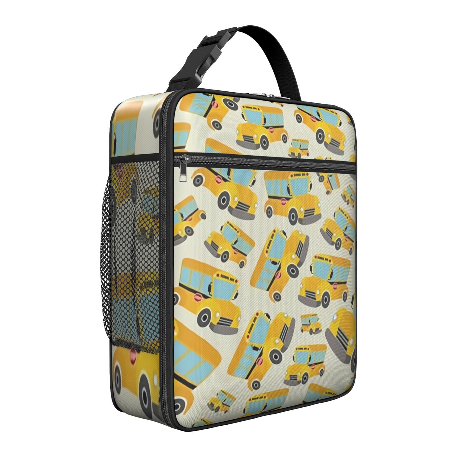 Fire Truck and Tractor Cartoon Lunch Bag – Insulated Thermal Meal Tote ...