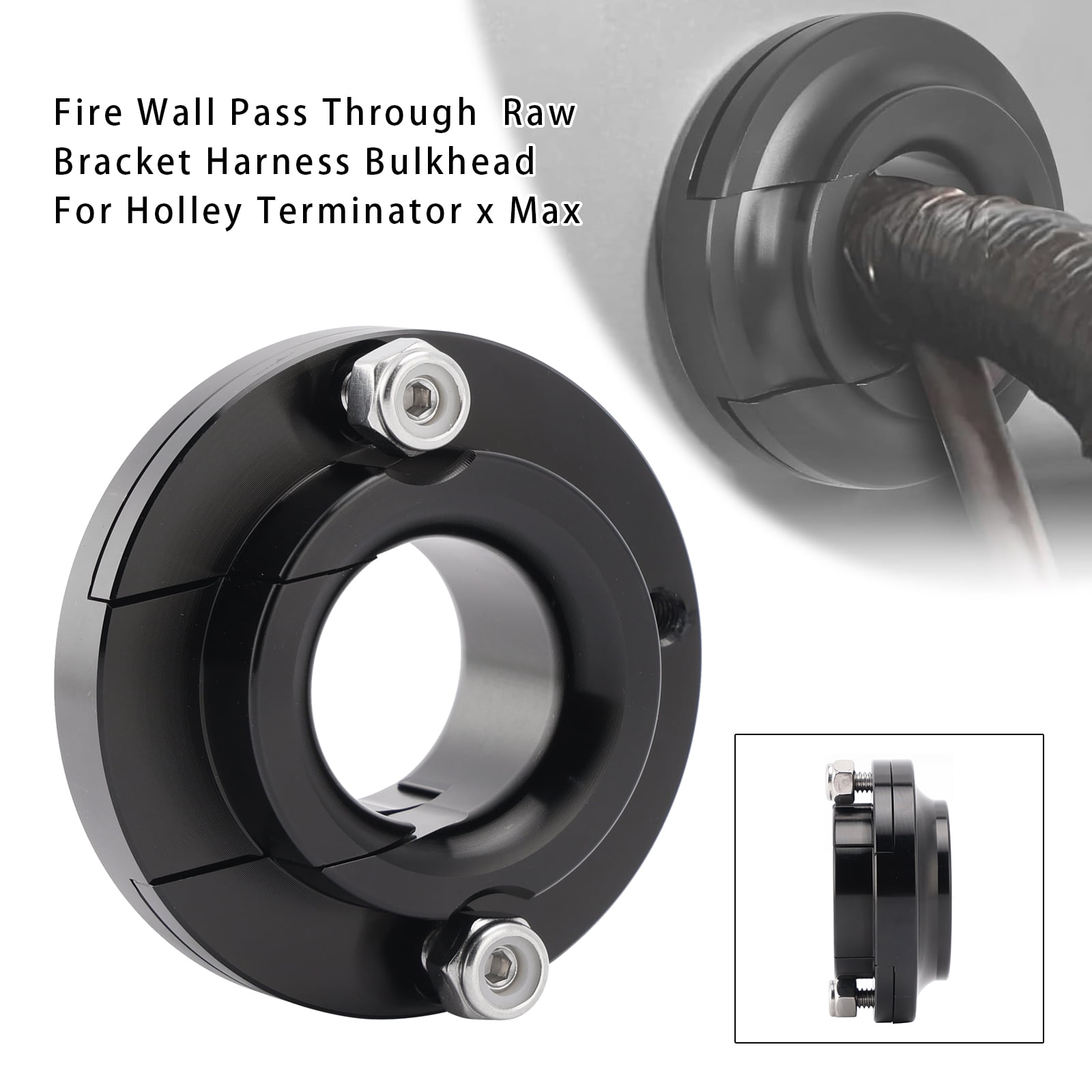 Fire Wall Pass Through Raw Bracket Harness For Holley Terminator x Max - Walmart.com