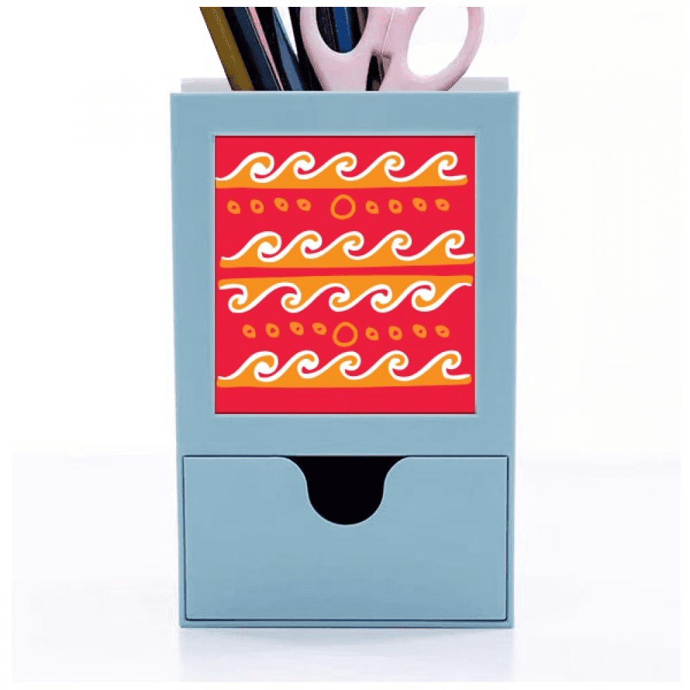 Fire Wave Mexico Totems Ancient Civilization Desk Supplies Organizer ...