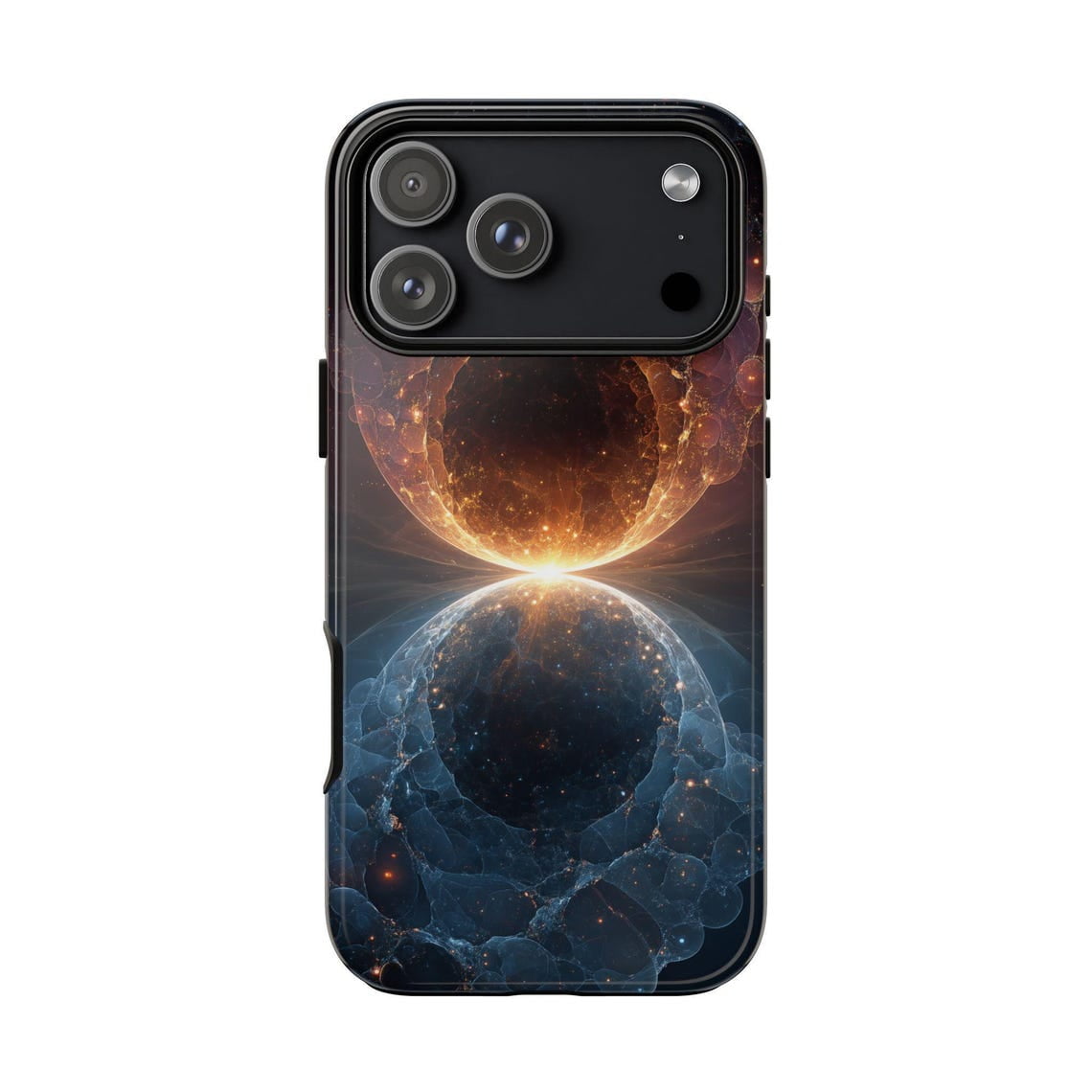 Fire and Ice Cosmic Infinite Reflecting Galaxy Scene Case with iPhone ...