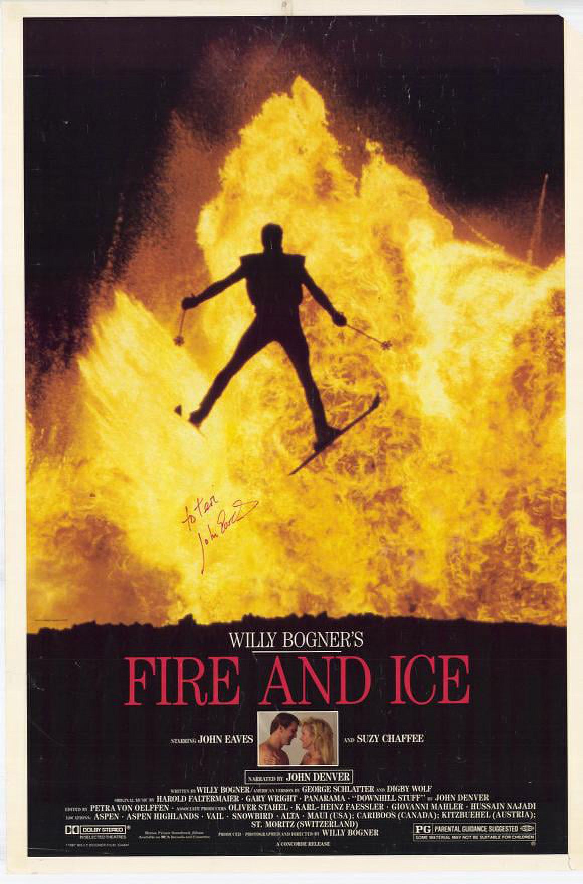 Fire and Ice - movie POSTER (Style A) (11" x 17") (1987) - Walmart.com