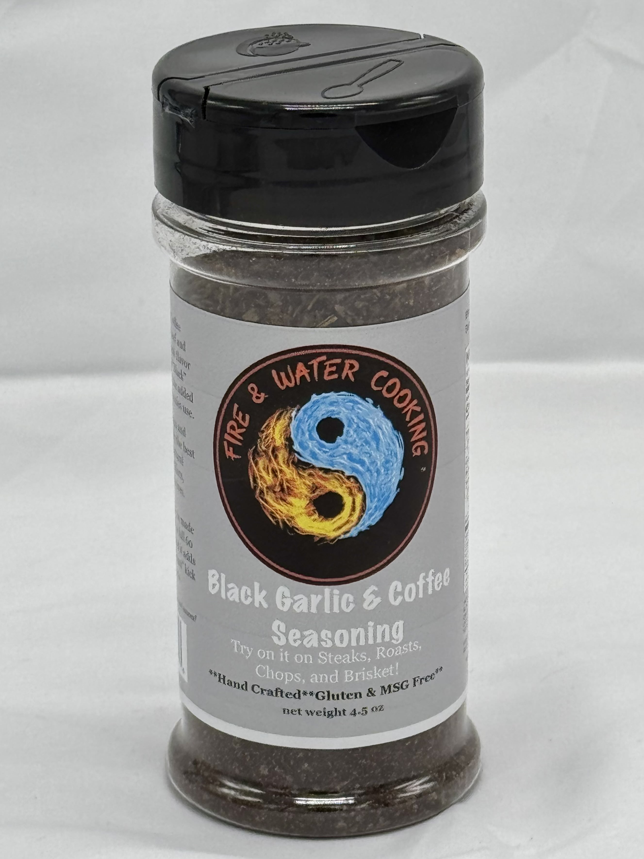 Fire and Water Cooking Gourmet Black Garlic and Coffee Seasoning ...