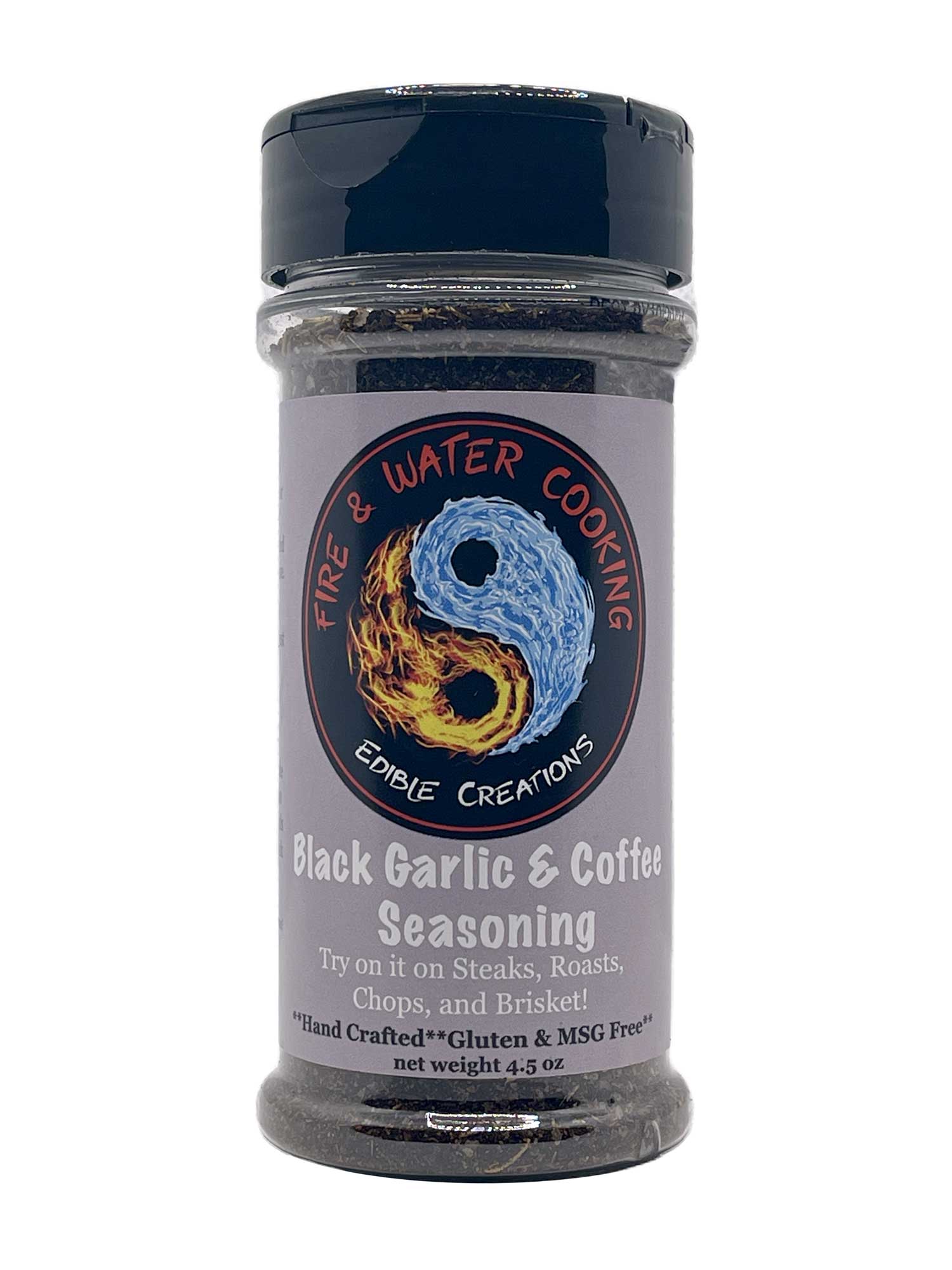 Fire and Water Cooking Gourmet Black Garlic and Coffee Seasoning ...