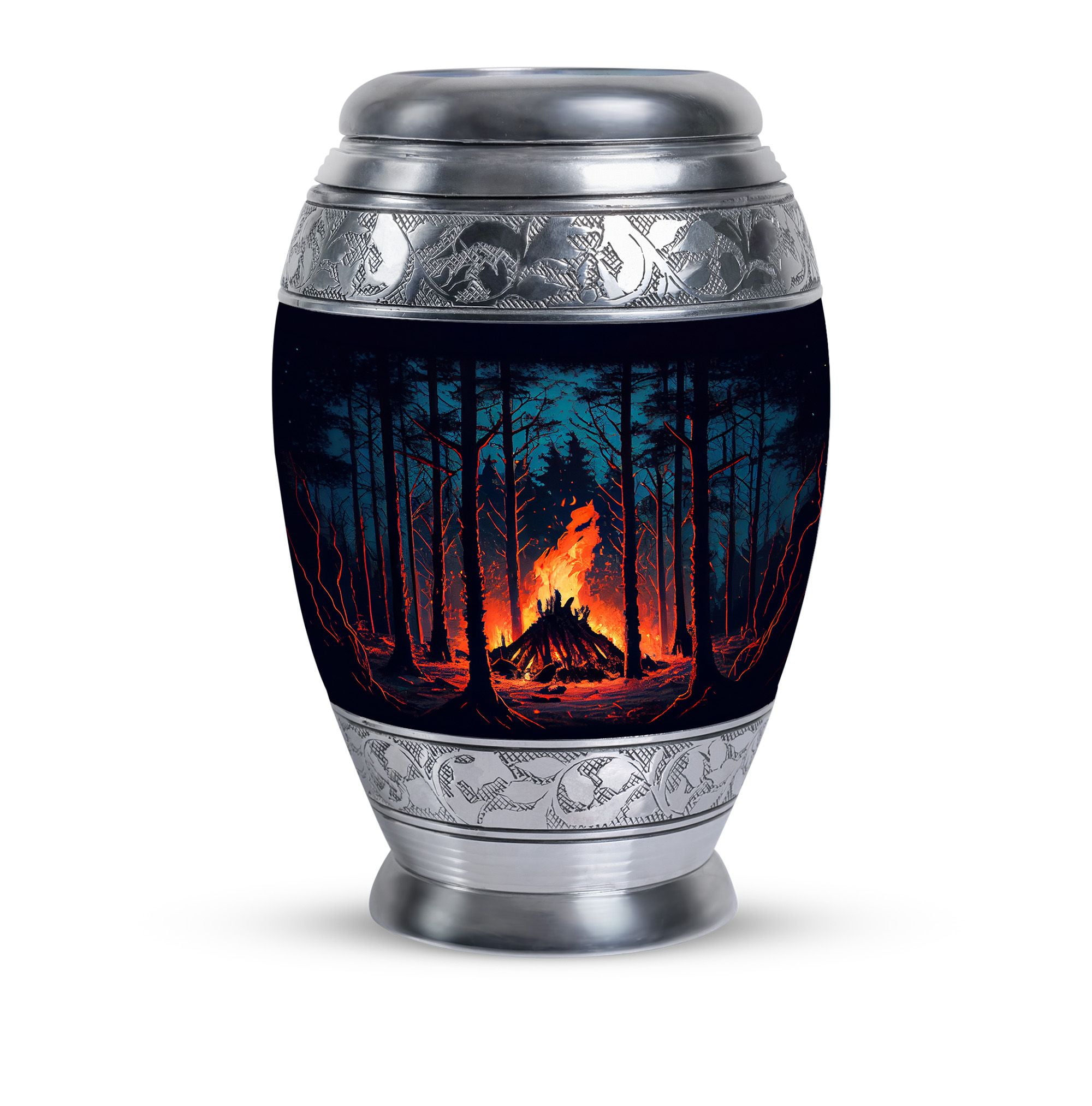 Fire is burning forest Cremation Urns For Burial - Urn For Women Ashes ...