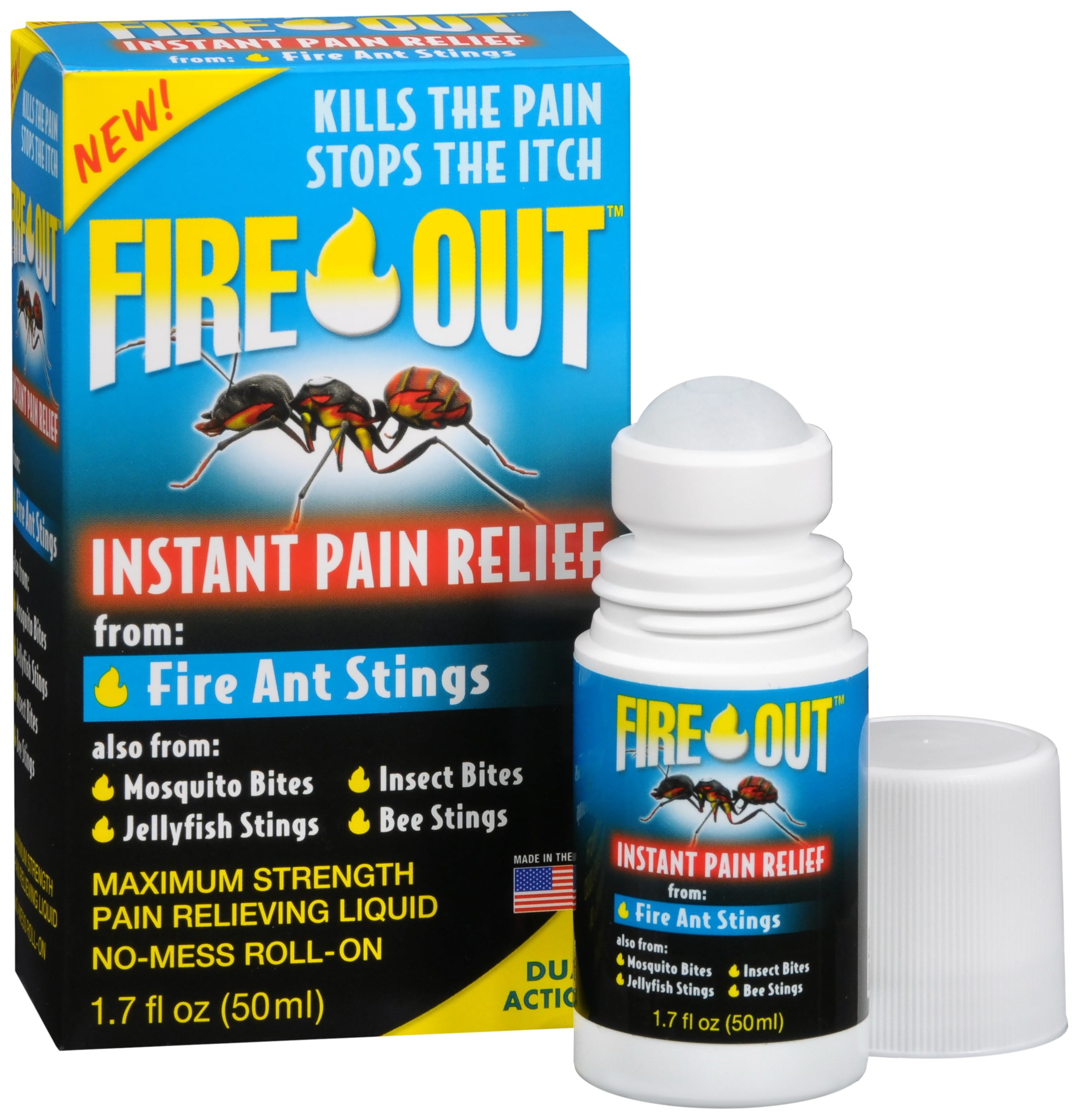 Fire out pain relieving liquid, 1.7 fl oz HSA/FSA Eligible - Walmart.com