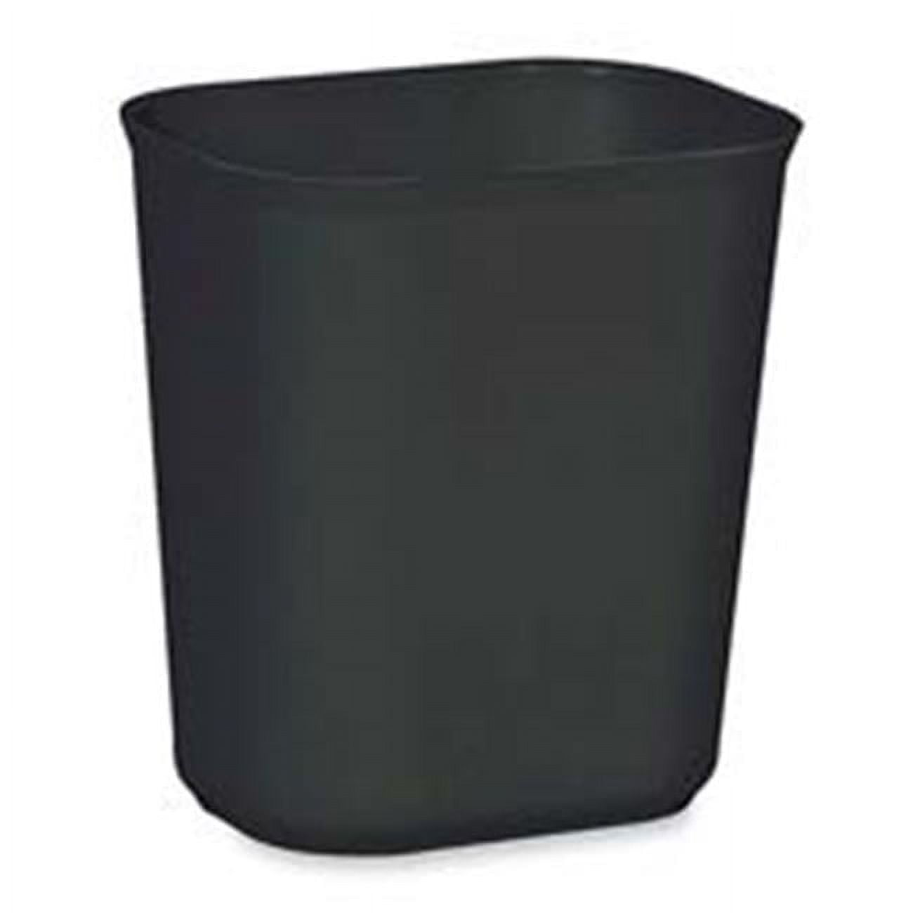Fire-resistant Wastebasket- 14 Qt- 8-.25in.x11-.13in.x12-.25in.- BK ...