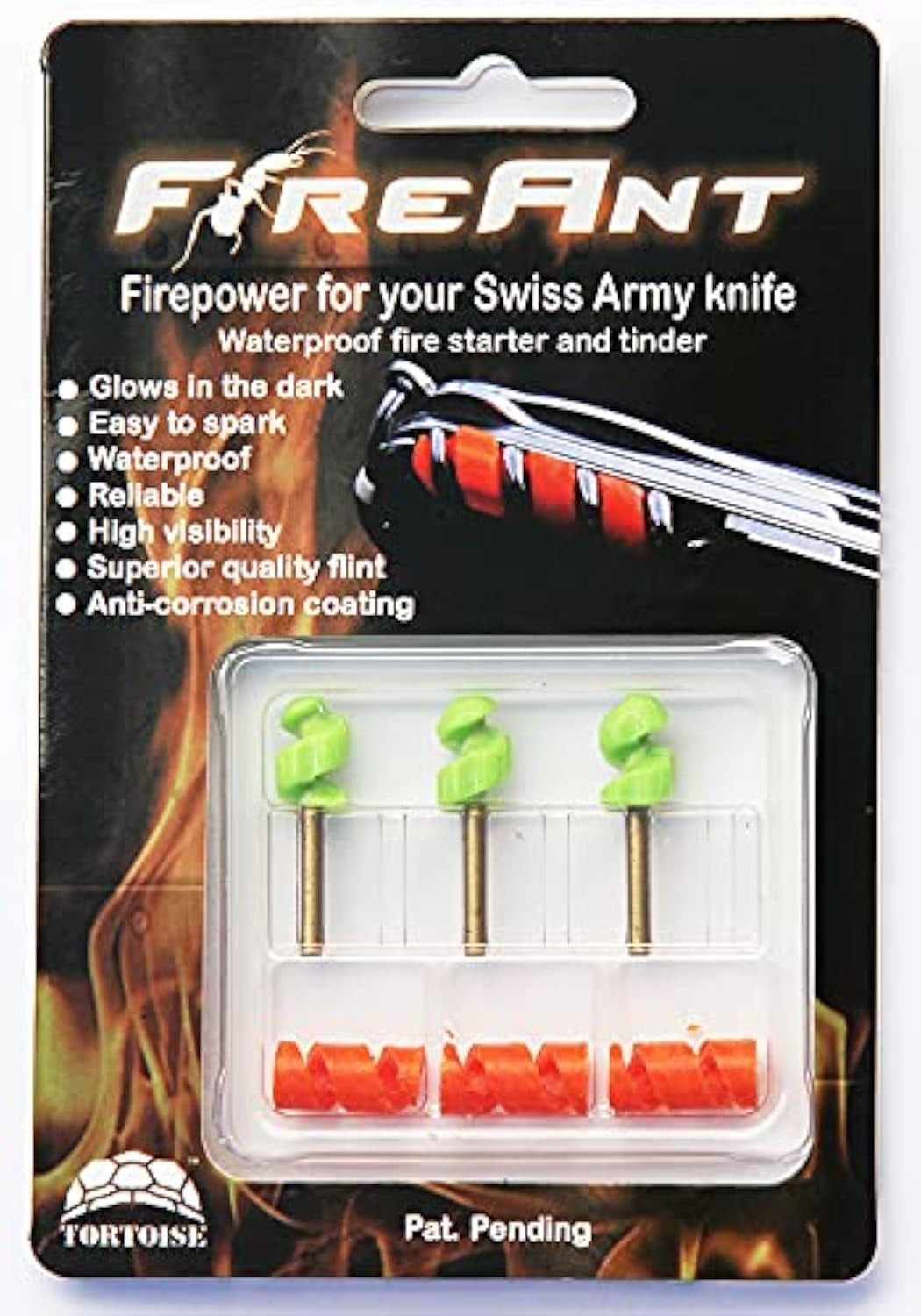 FireAnt 3 Pack - Fire Starter and Tinder System for Swiss Army ...