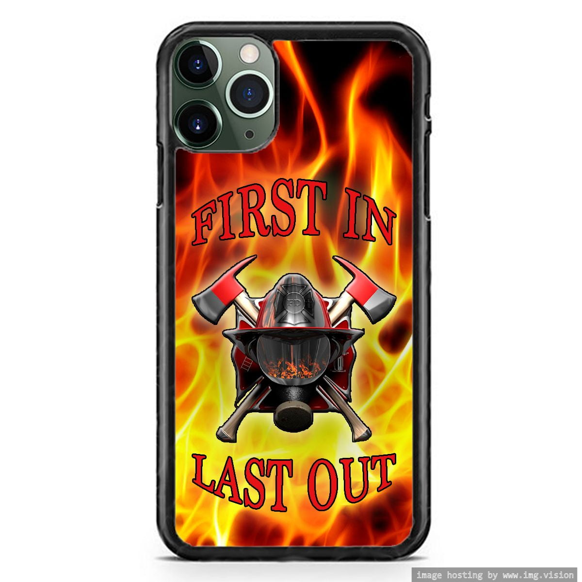 FireFighter Helmet Fire Cell Phone Case Slim Shockproof Hard Rubber ...