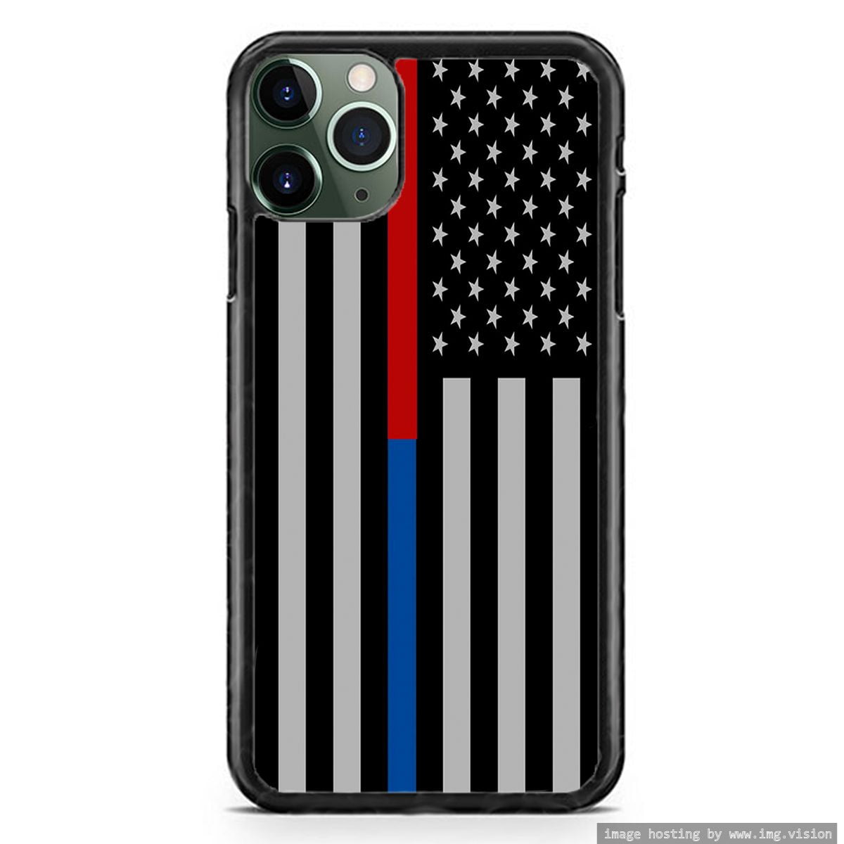 FireFighter Police First Responders USA American Flag Slim Shockproof ...