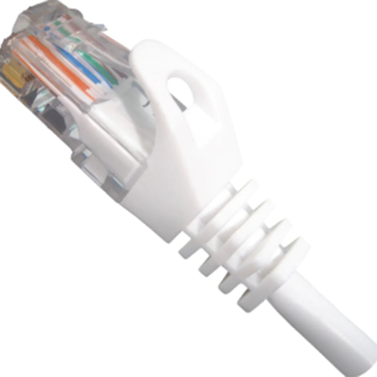FireFold Cat5e Ethernet Patch Cable 4ft White with Gold Plated RJ45 ...