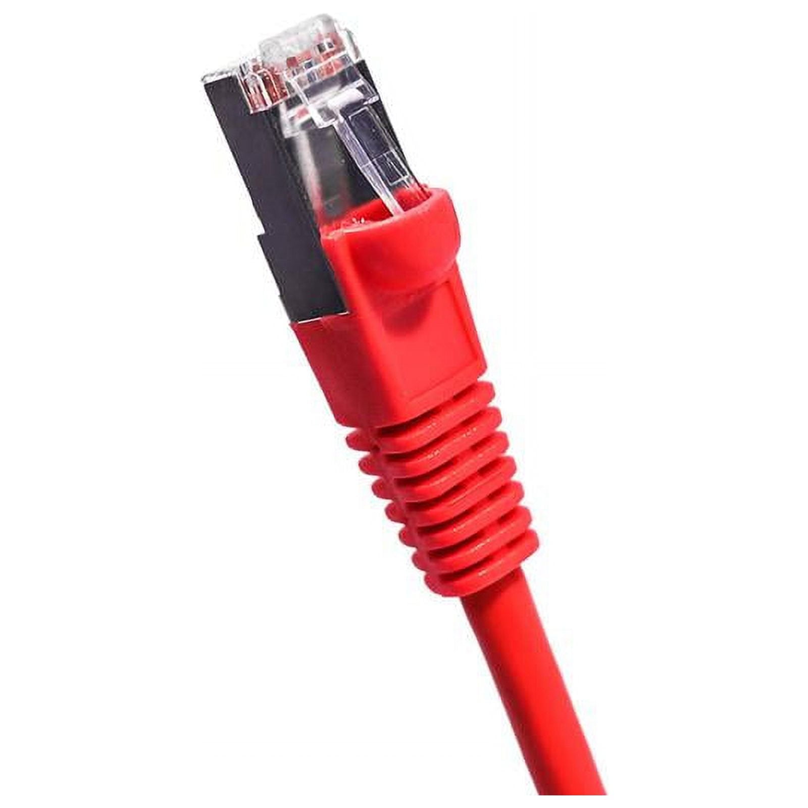 FireFold Cat6 Ethernet Shielded Patch Cable 6ft Red Internet Cable ...