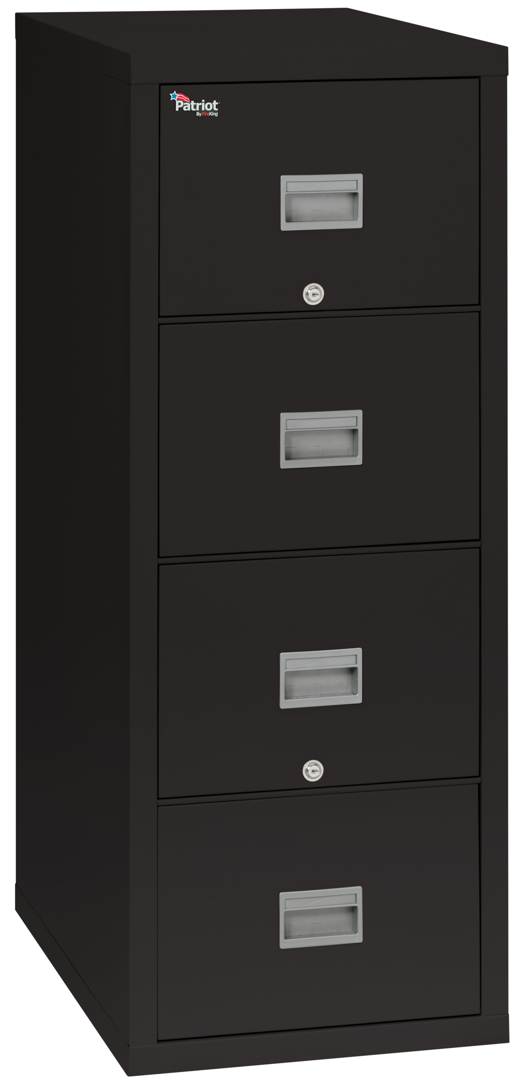 FireKing Black Patriot 1 Hour Fire Resistant 31" depth File Cabinet ...