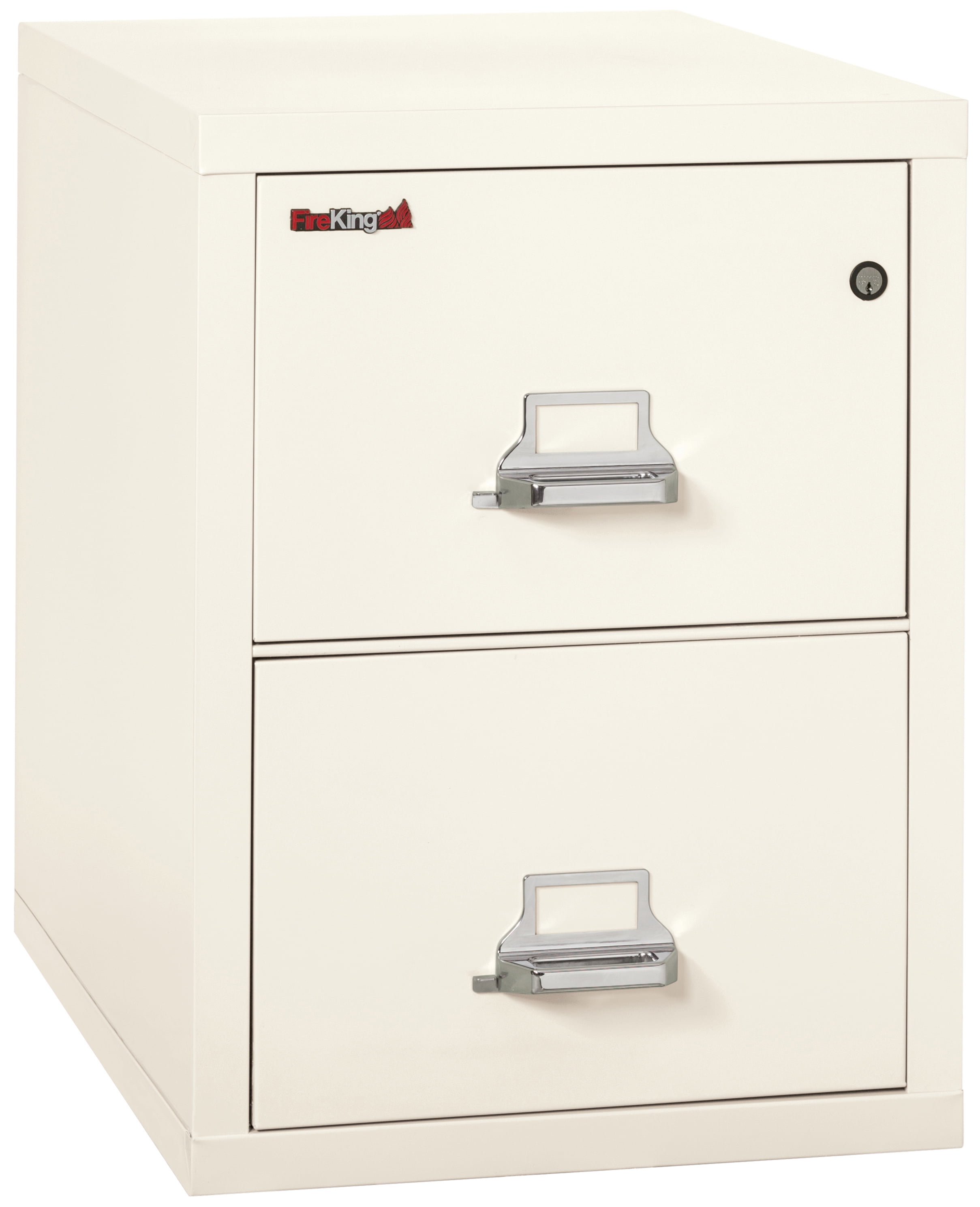 FireKing Ivory White 1 Hour Fire Resistant File Cabinet - 2 Drawer ...