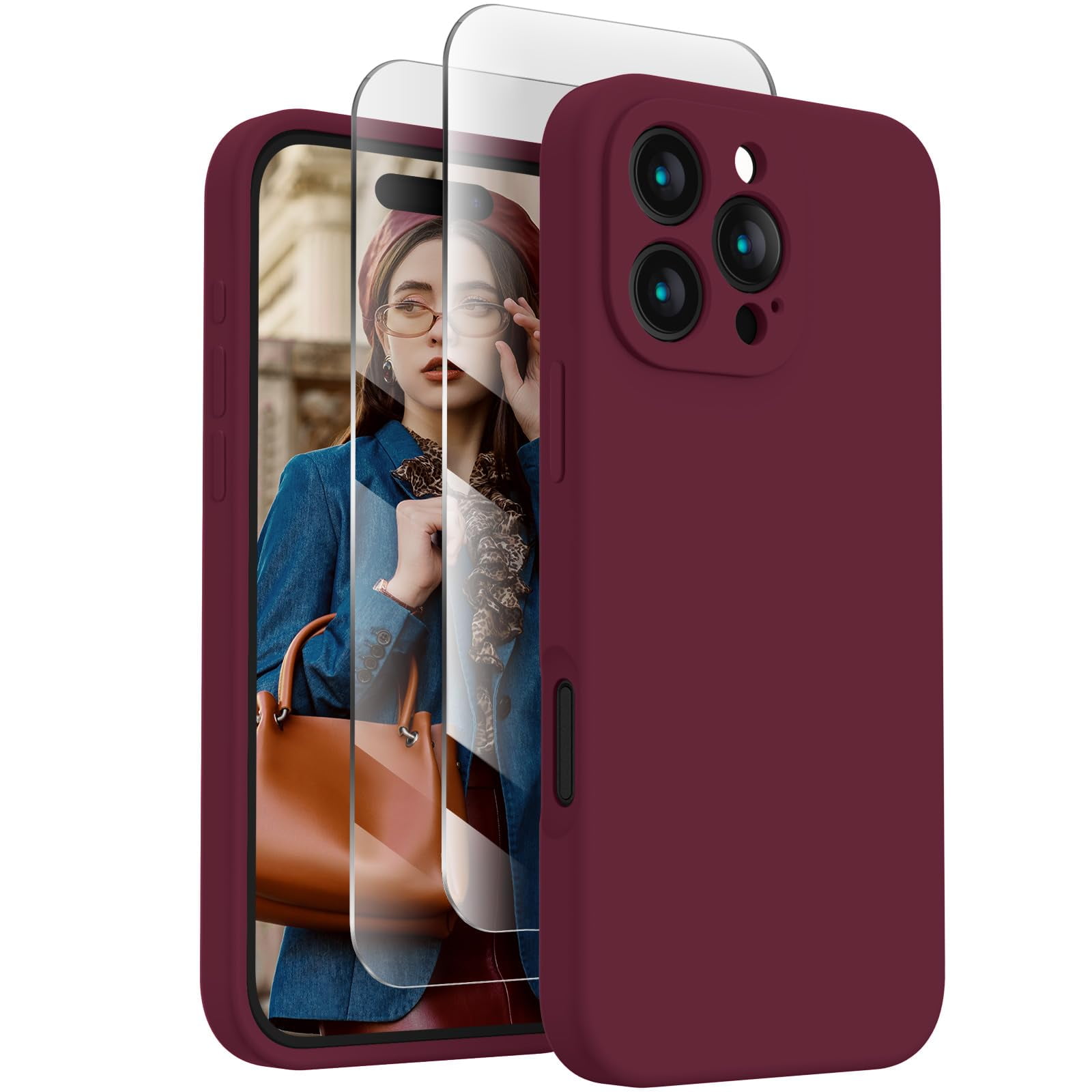 FireNova Designed for iPhone 16 Pro Case, Silicone Upgraded [Camera ...