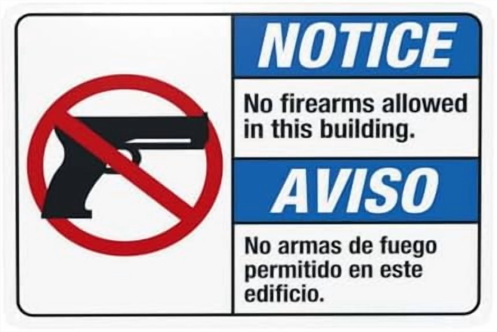 No Allowed In This Building Warning Sign, Door Security Metal Signs for ...
