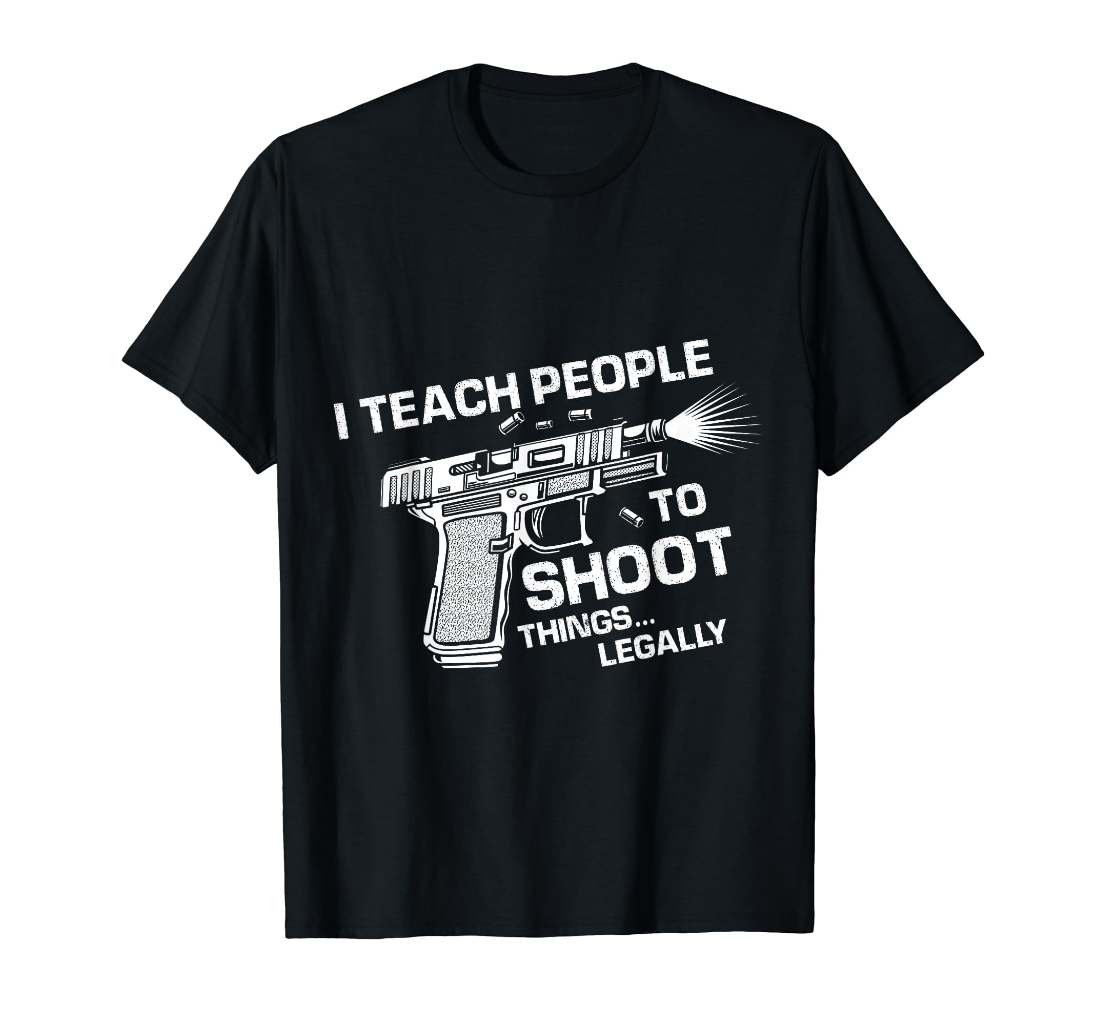 Firearms Instructor Funny Firearm Trainer Shooting Range T-Shirt ...