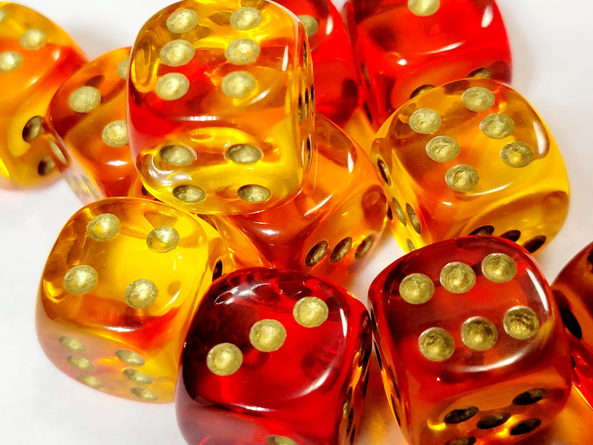Fireball 12d6 DnD Dice Set | Dungeons & Dragons | 12 Six-Sided RPG d6 Dice - Walmart.com