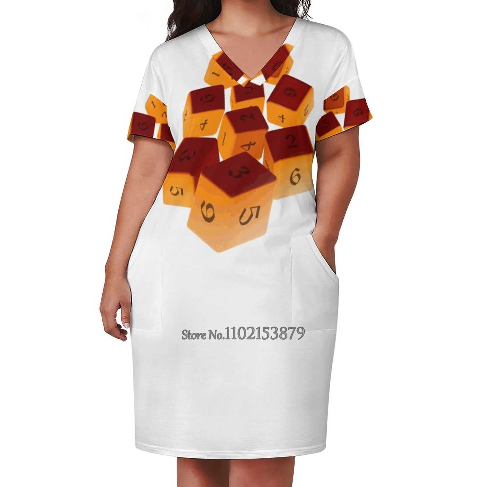 Fireball 8D6 ( D&D Spell Shirt ) Square Neck Dress Summer Dress Women ...