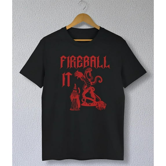 Fireball D&D Fan Shirt DnD Inspired Stranger Graphic Tee Dungeon Master ...