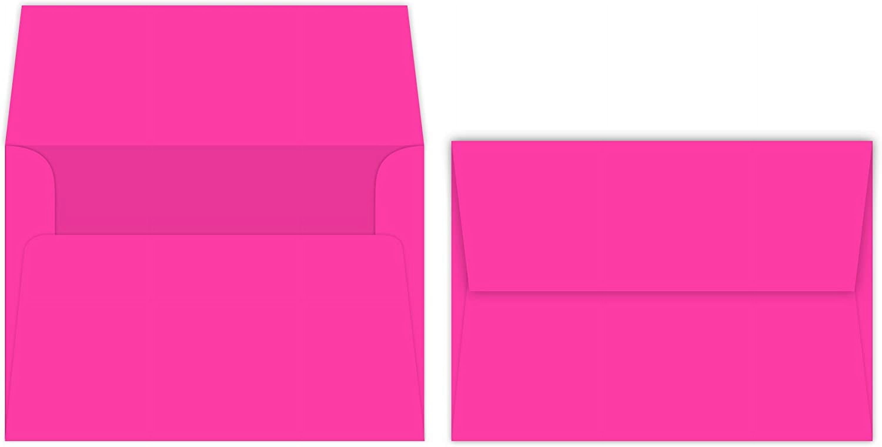 Fuchsia A7 Bright Color Envelopes - 5 1/4 x 7 1/4 Inches - Perfect for ...