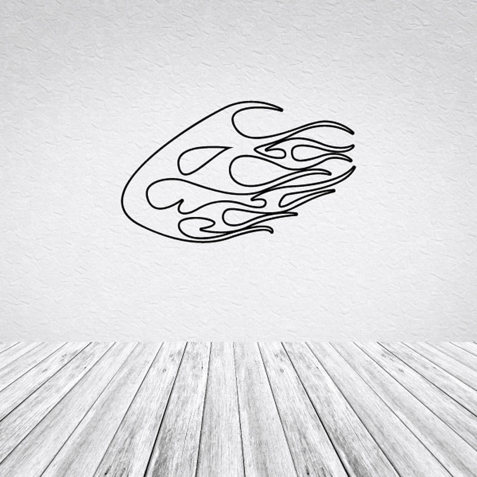 Fireball Ghost Flames Car Decal - Vinyl Decal - Wall Decal - CF681 - 36 ...