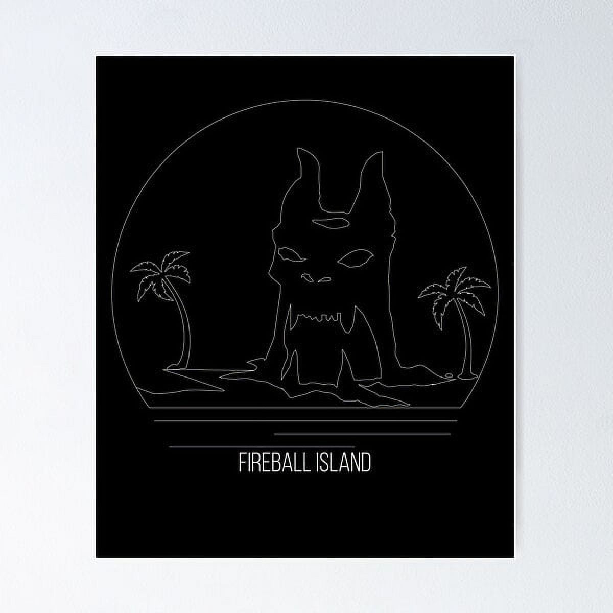 Fireball Island Minimalist Line Art - Board Game Inspired Graphic ...