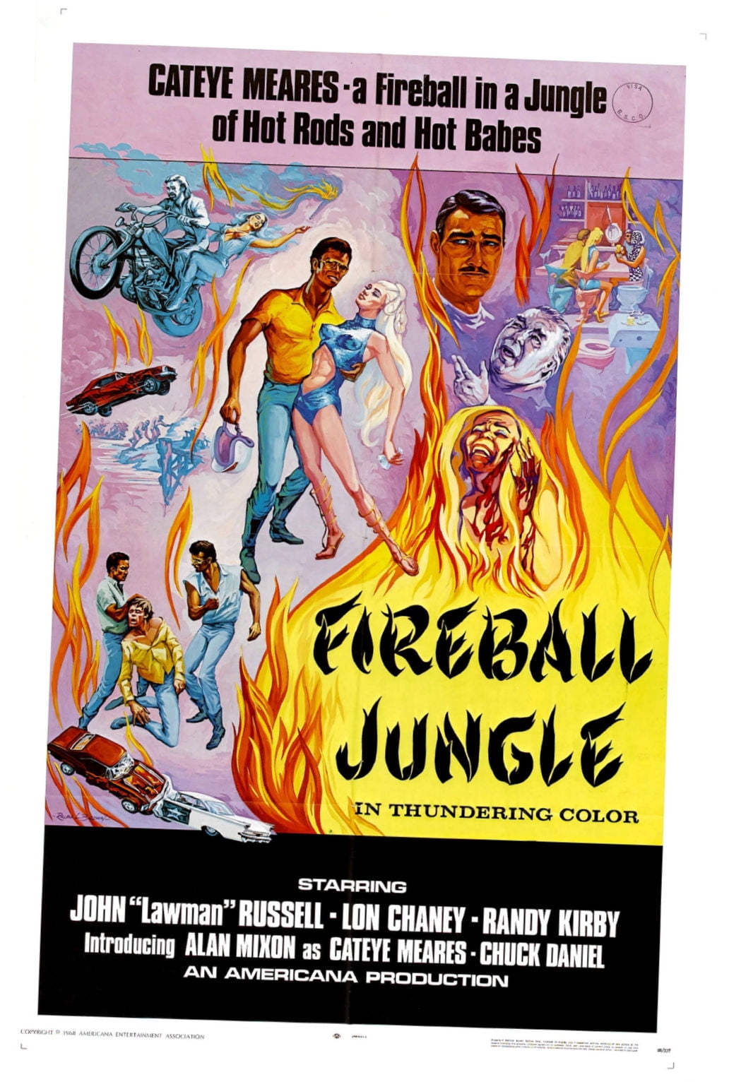 Fireball Jungle Movie Poster Metal Print 12x16 Large Print on Metal ...