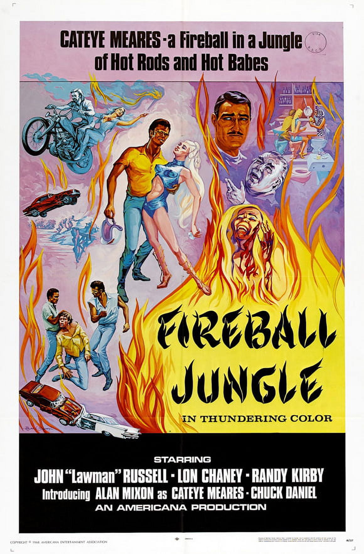 Fireball Jungle POSTER (27x40) (1968) - Walmart.com
