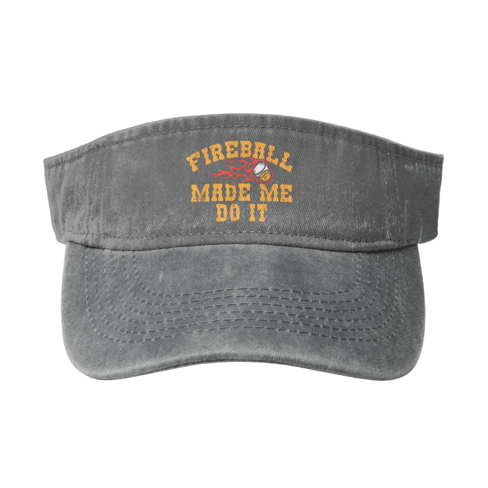 Fireball Made Me Do It Sun Visor Hats for Women Men Adjustable Sports ...