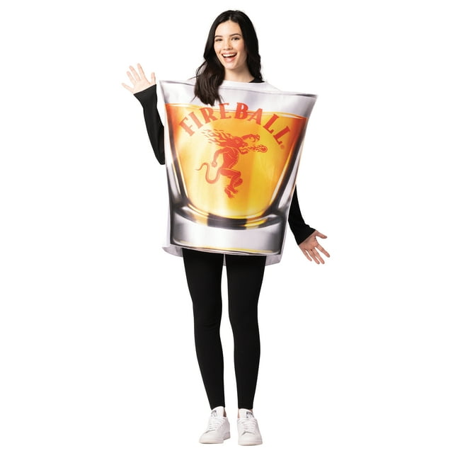 Fireball Shot Glass Halloween Costume Men's and Women's Adult One Size ...