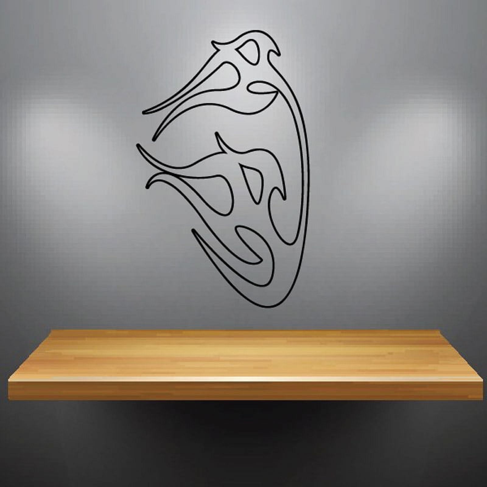 Fireball Twisted Ghost Flames Car Decal - Vinyl Decal - Wall Decal ...