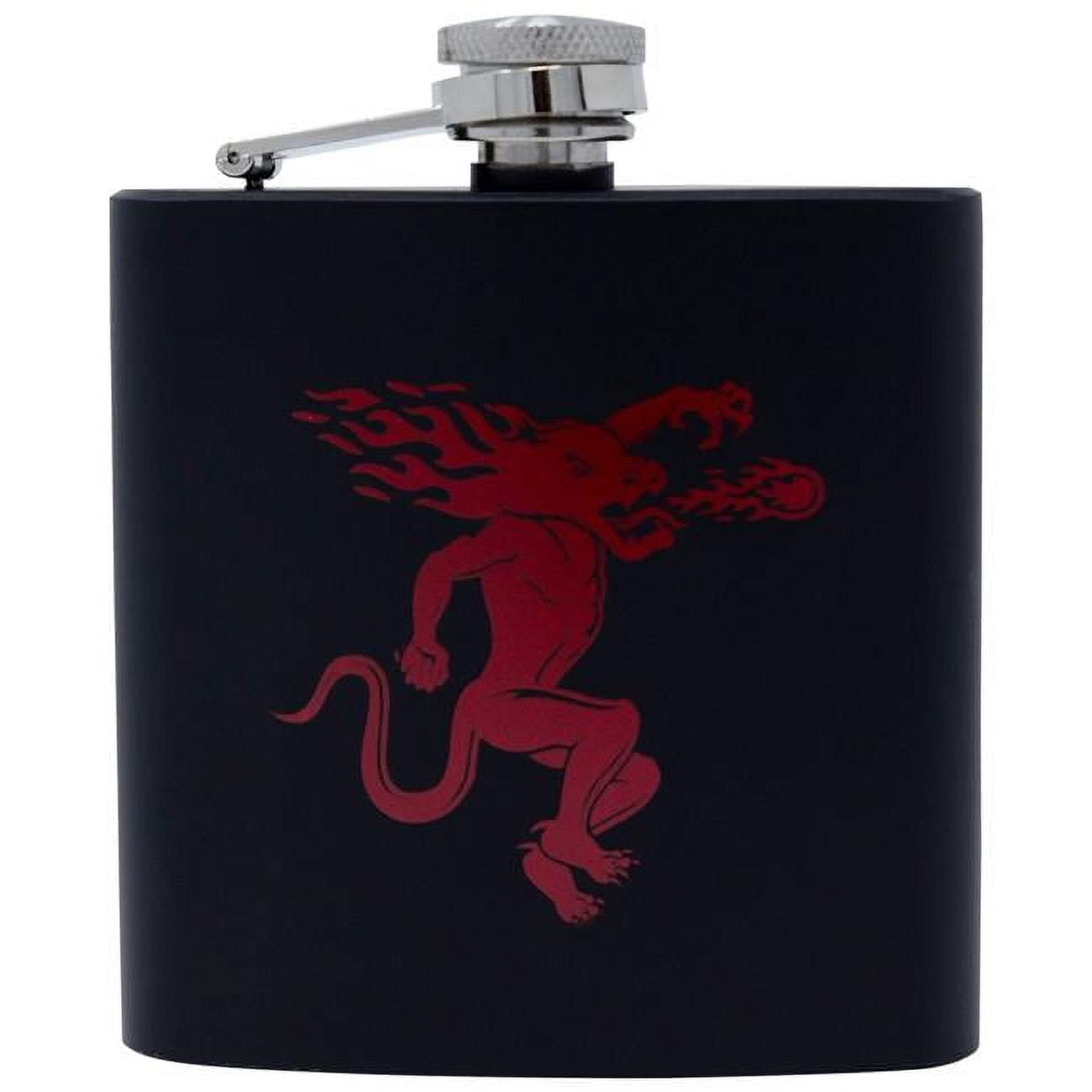 Fireball Whiskey Fireball Whiskey Fireball Dragon Logo Flask - Walmart.com