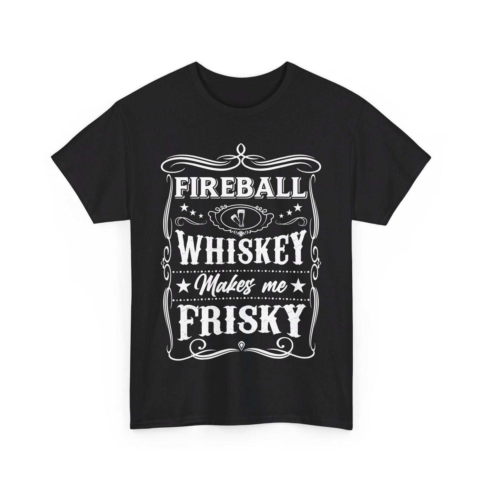 Fireball Whiskey Frisky Men T-Shirt - Walmart.com