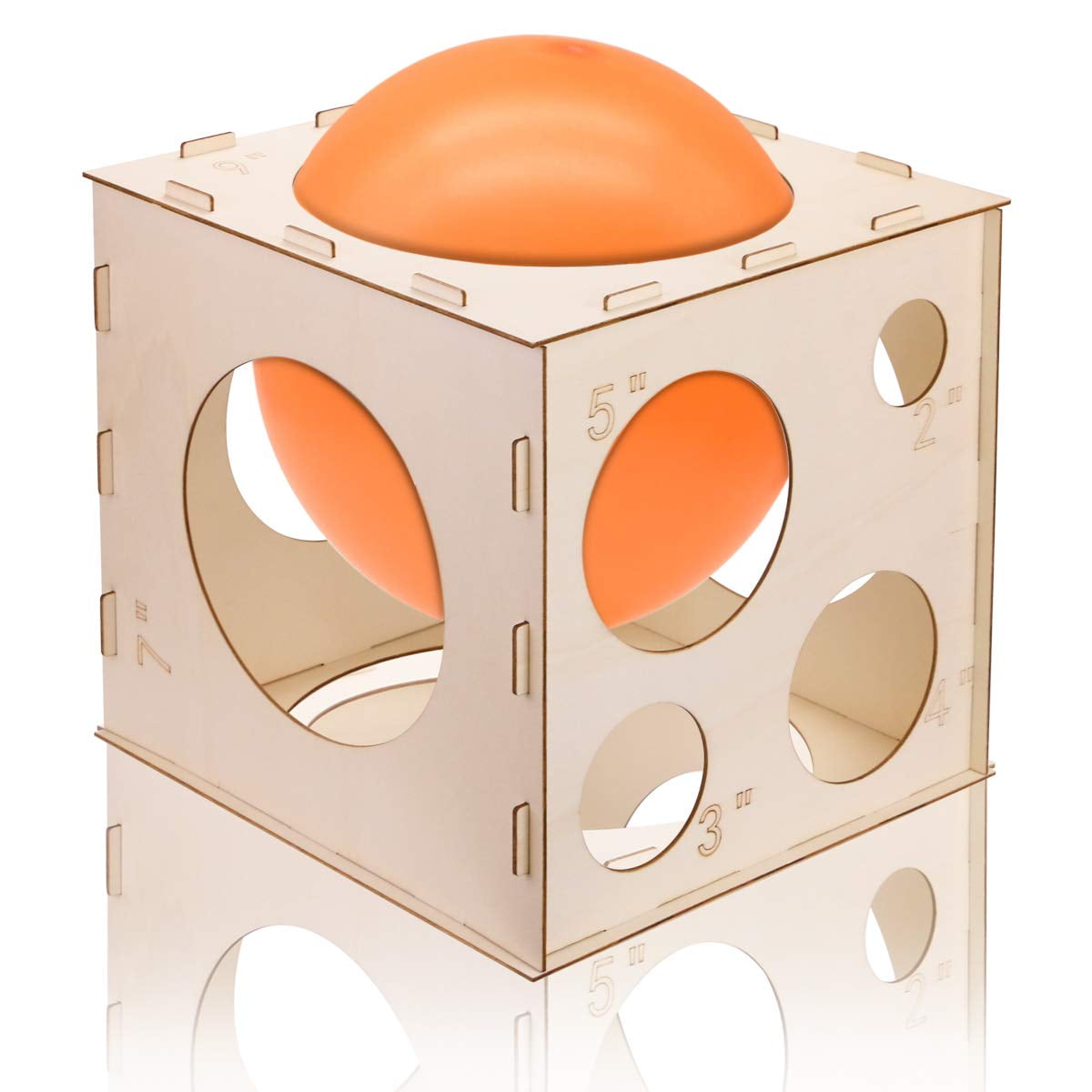 Fireboomoon 9 Holes Collapsible Wood Balloon MTN1 Sizer Cube Box - 2 ...